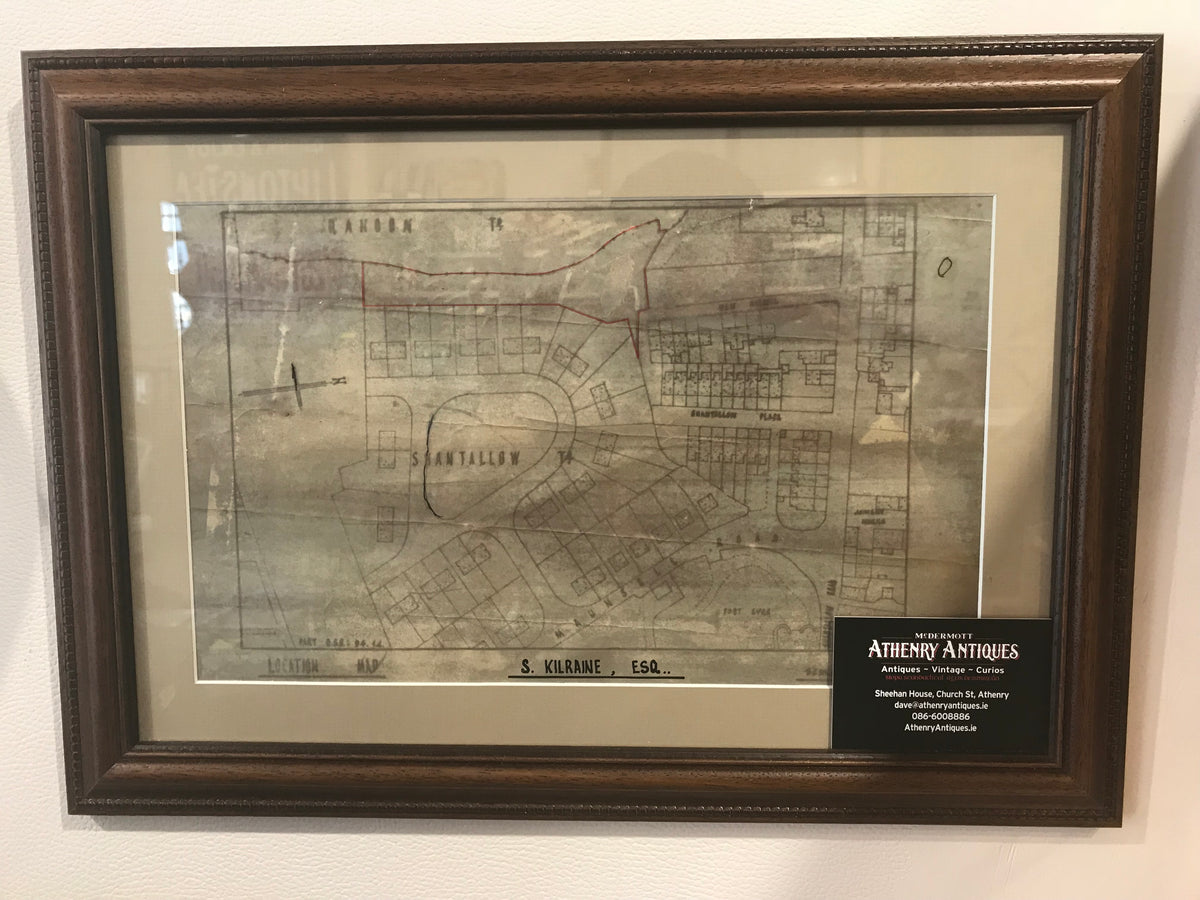 Galway Co. Council Planning Map for Shantalla/Munsells Park. 1940's ...